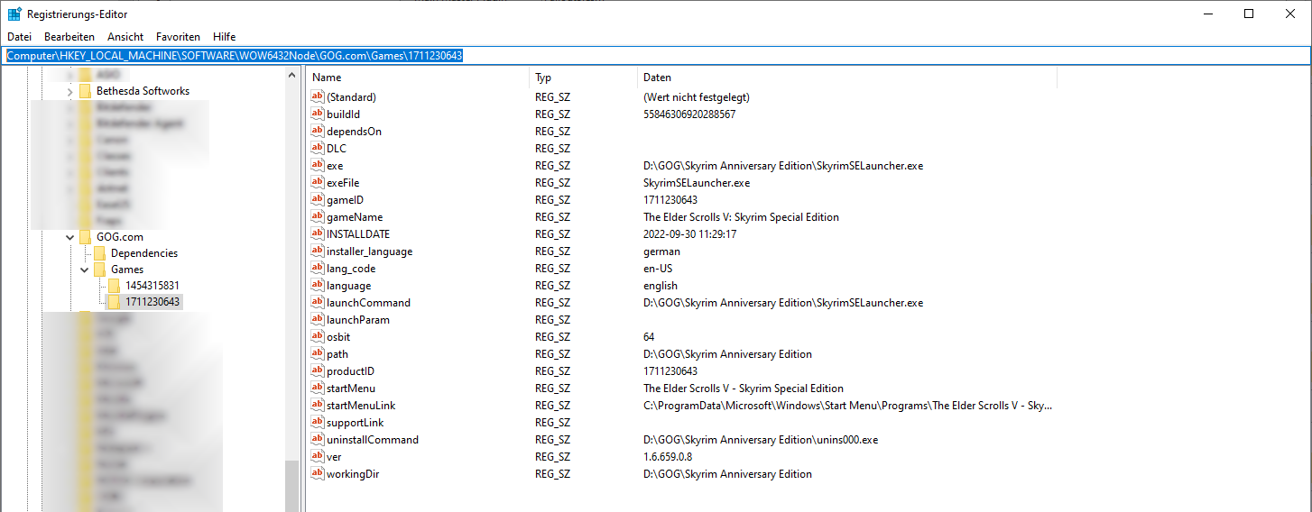 Add support for Skyrim Special Edition from GOG · Issue #1802 · loot/loot · GitHub
