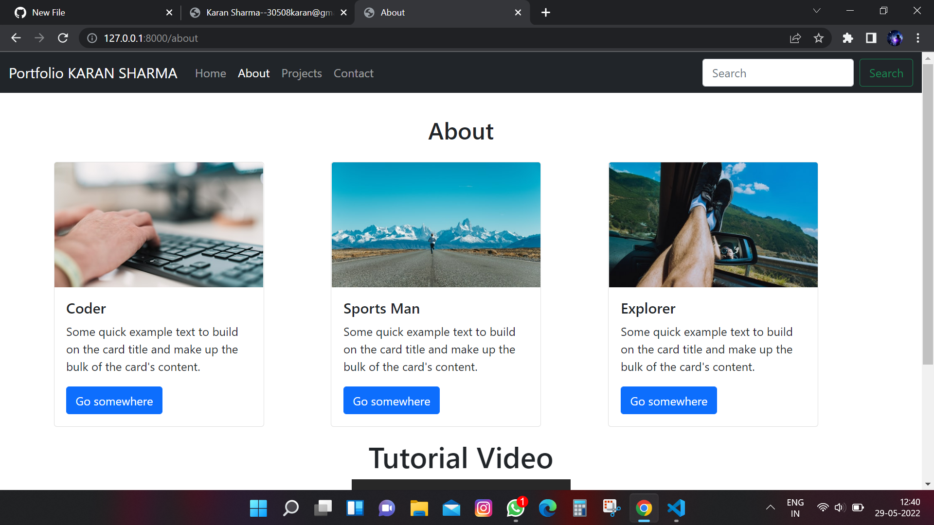 GitHub - 30508karan/Portfolio-DjangoProject: This is the project of Django for portfolio by ...