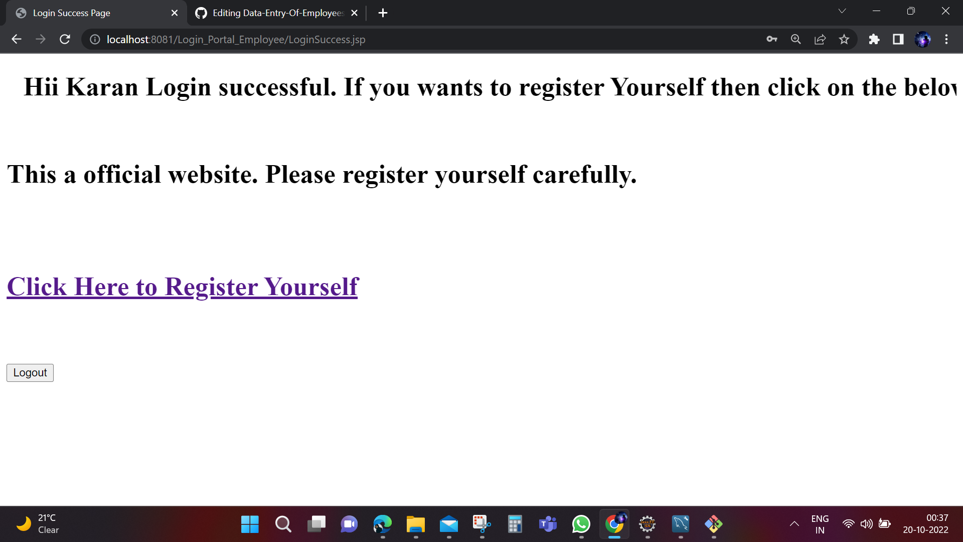 GitHub - 30508karan/Data-Entry-Of-Employees: This Project contains the ...