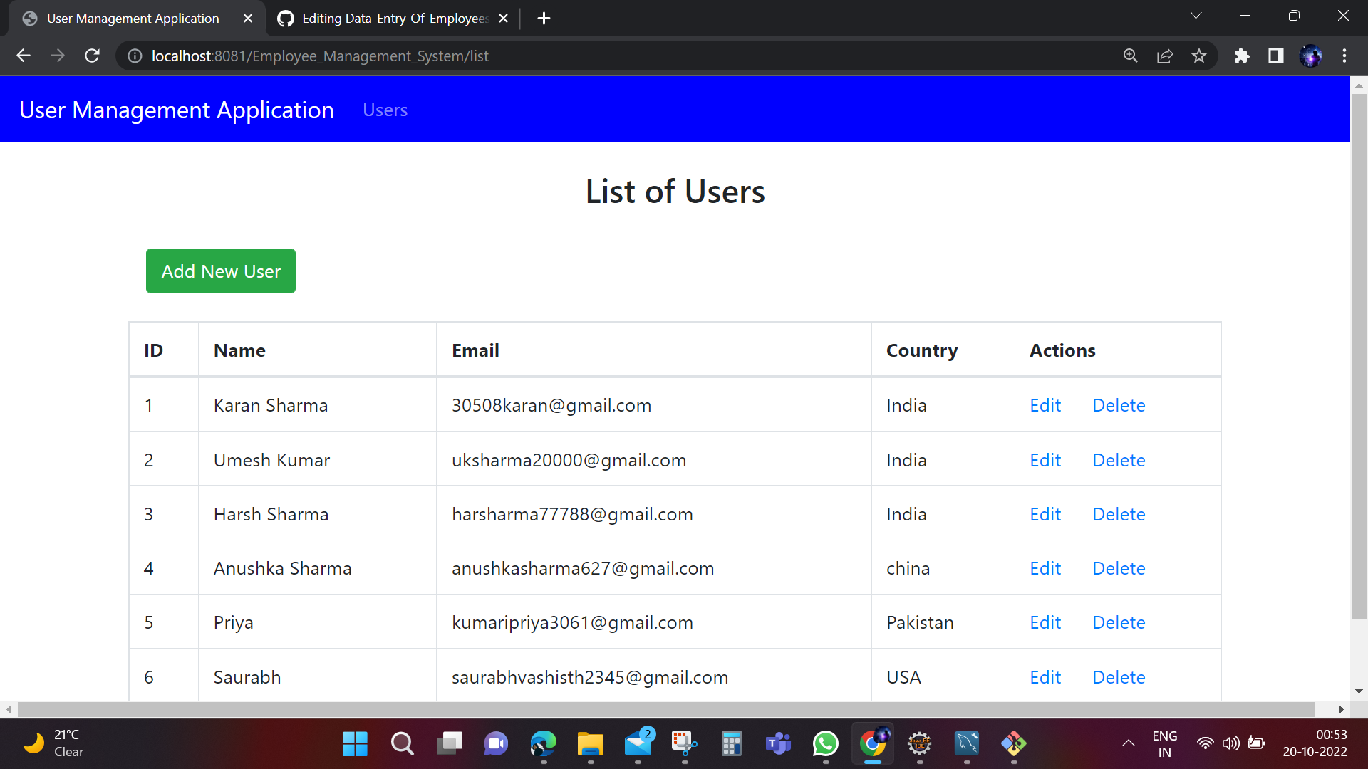 GitHub - 30508karan/Data-Entry-Of-Employees: This Project contains the technology of JAVA, JDBC ...