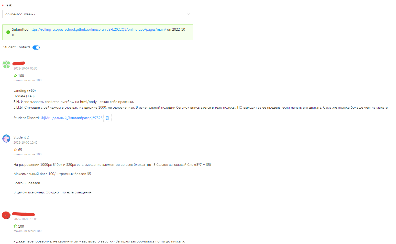 Cross-Check 'online-zoo. Week-2' - 'LineCoran' · Issue #733 · rolling-scopes-school/support · GitHub