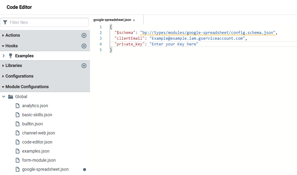 solutions/custom modules/google-spreadsheet/README.md at master · botpress/solutions · GitHub