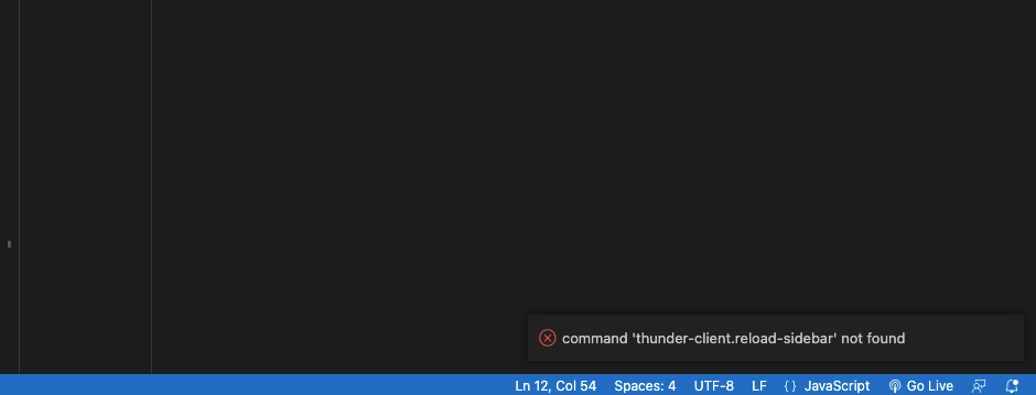 THunder Client failed to respond · Issue #992 · thunderclient/thunder-client-support · GitHub