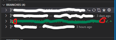 Move (or have the option to move) the "ahead" and "behind" commit ...