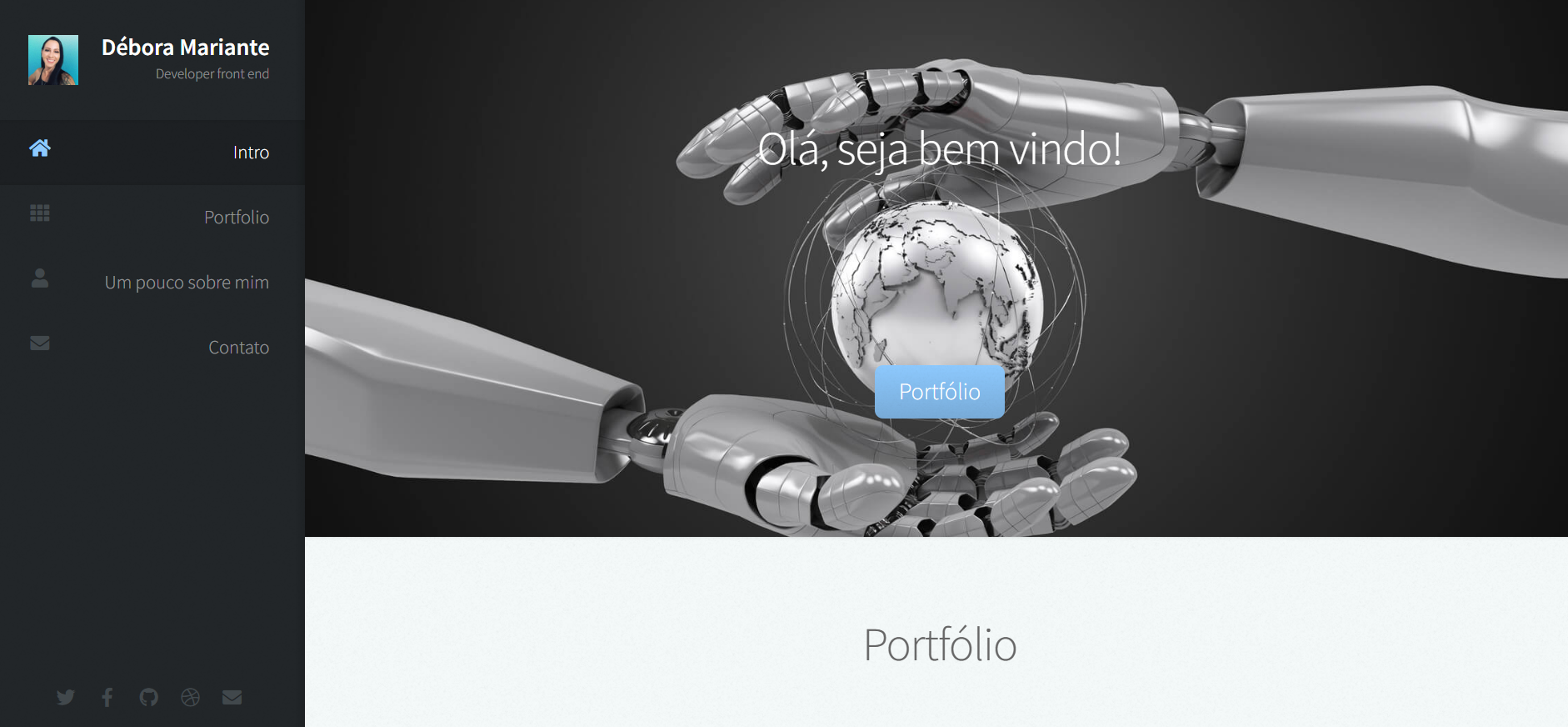 GitHub - Deborasm/Portf-lio: Página de front de um portfólio pessoal