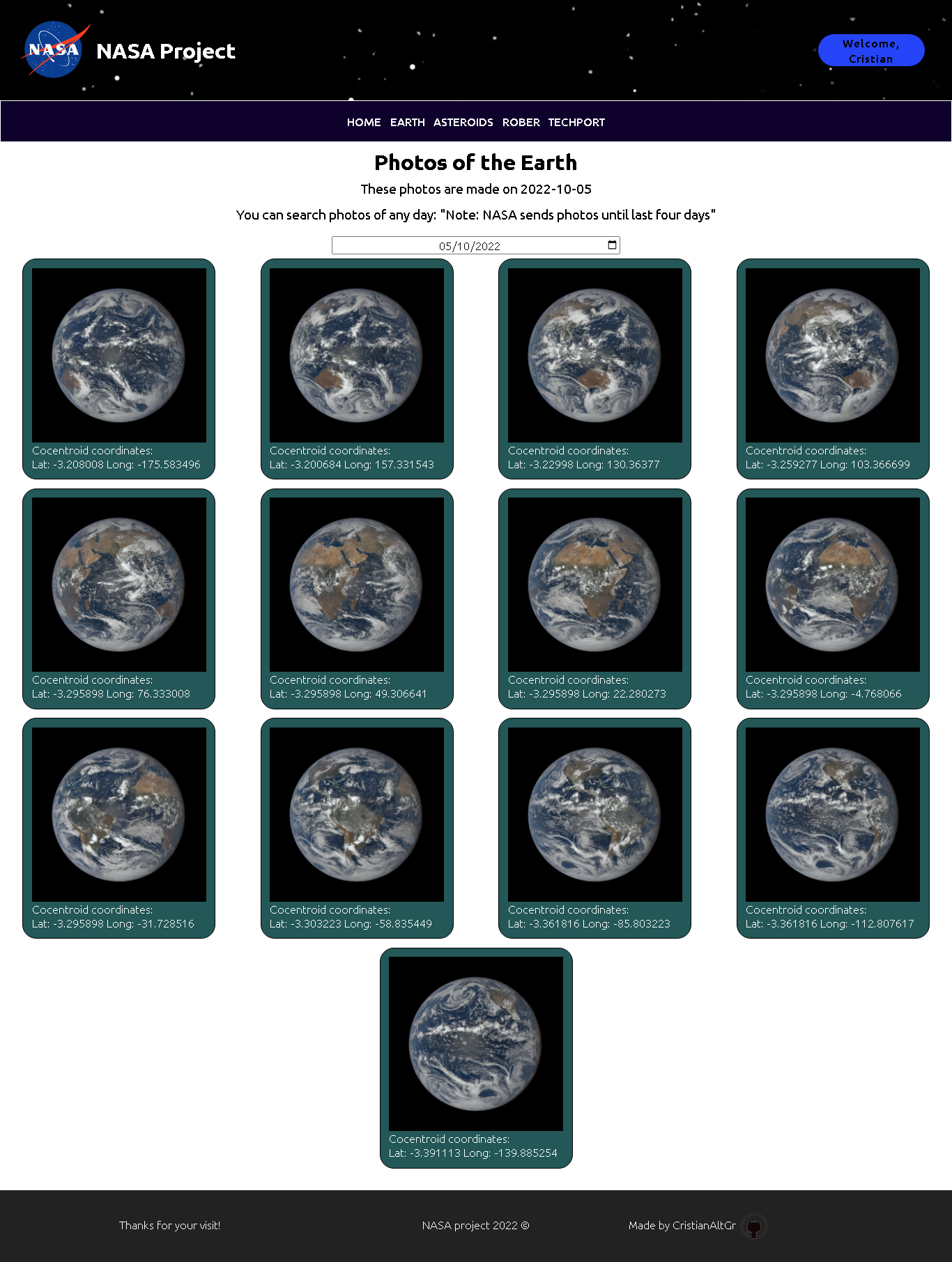 GitHub - CristianAltGr/NASA-app: Sprint 9 of IT Academy