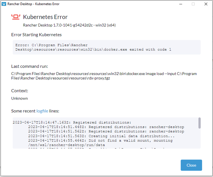 Importing RDX-proxy image fails on Windows w/ moby · Issue #4474 · rancher-sandbox/rancher ...