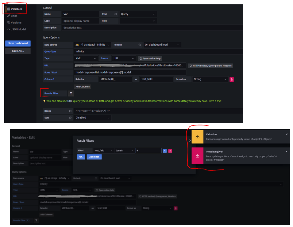 Dashboard variables in results filter · Issue #196 · grafana/grafana-infinity-datasource · GitHub