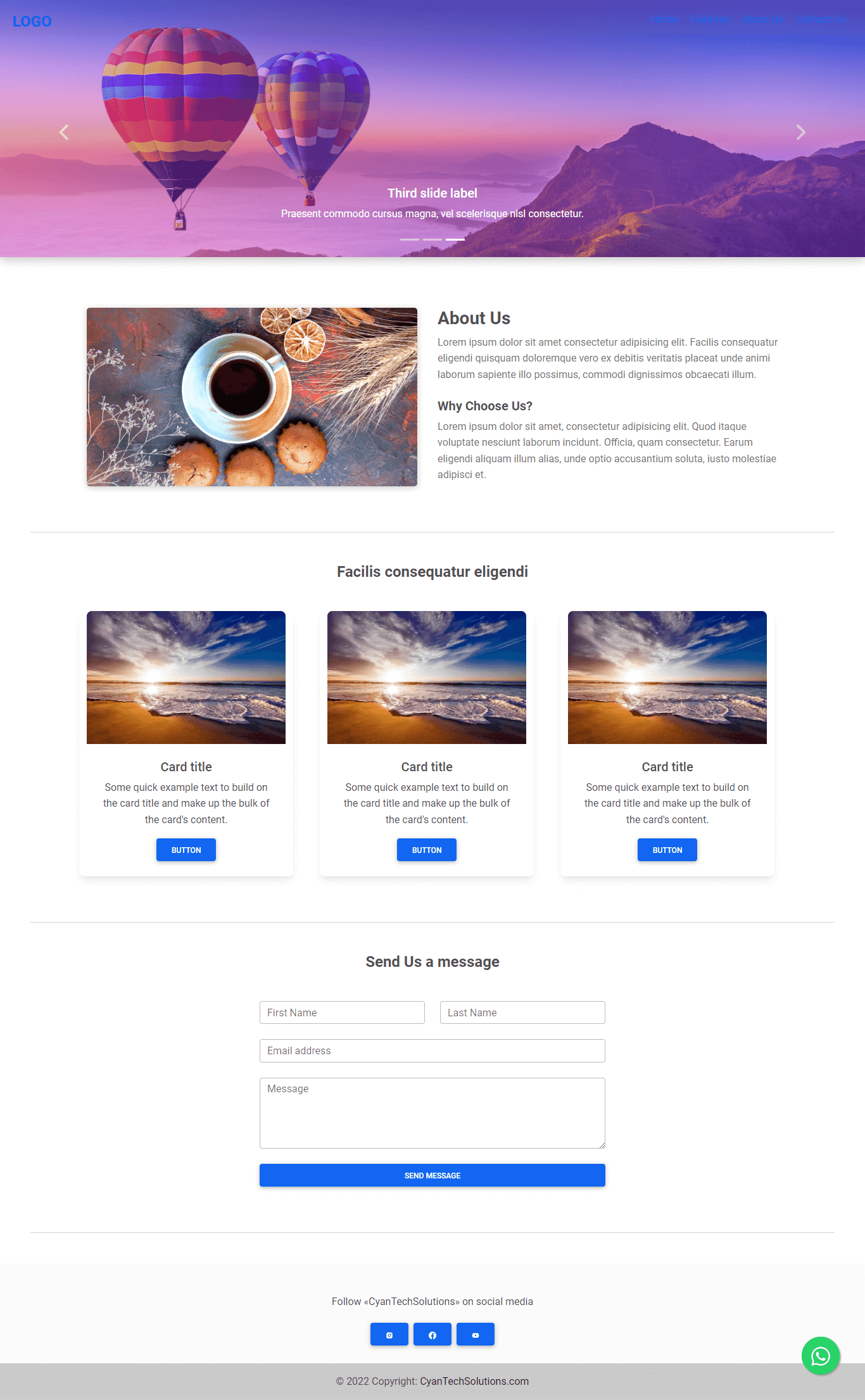 GitHub - Cyan-Tech-Solutions/landing-page-sample-one
