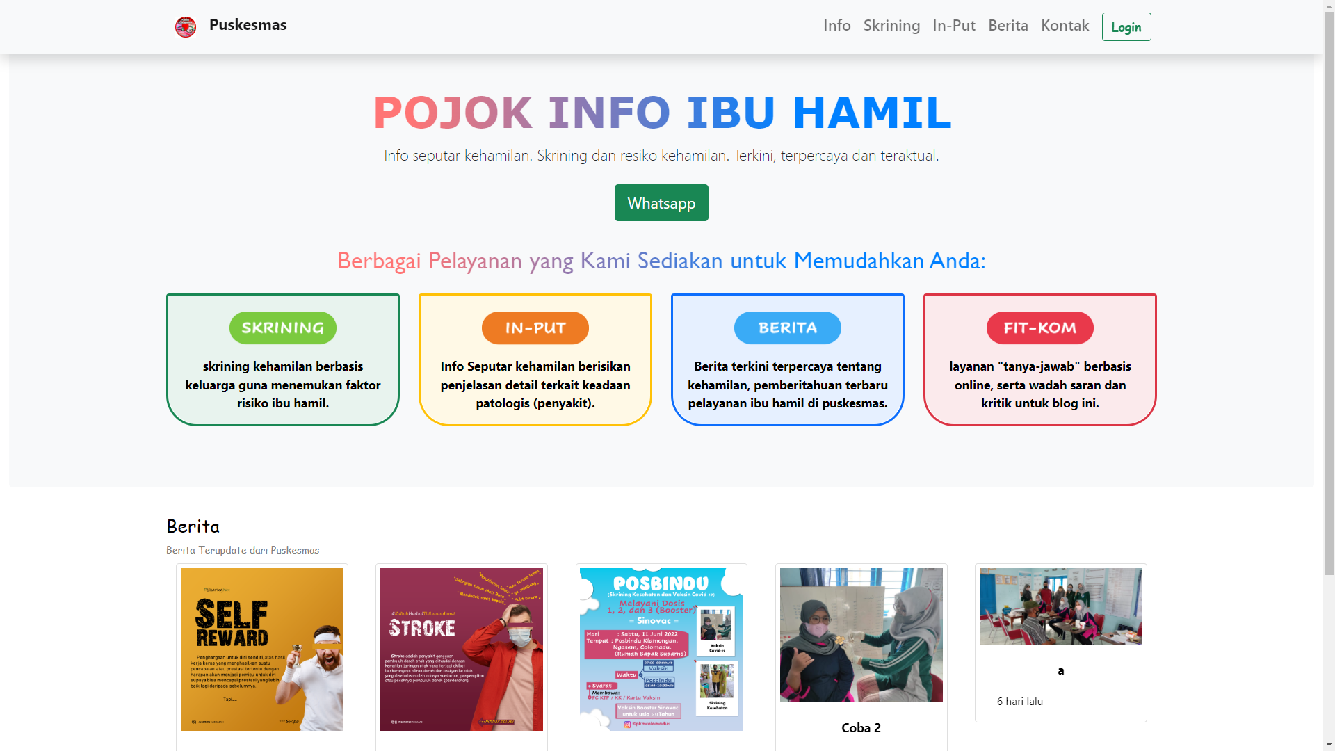 GitHub - AgusYuliantoAYO/puskesmas: Program Puskesmas 'CompanyProfile' Dinamis, dengan ...