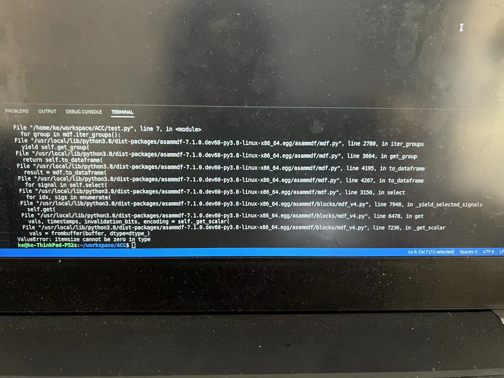 is it possible to give a warning about which channel/signal's datatype is wrong, skip the ...