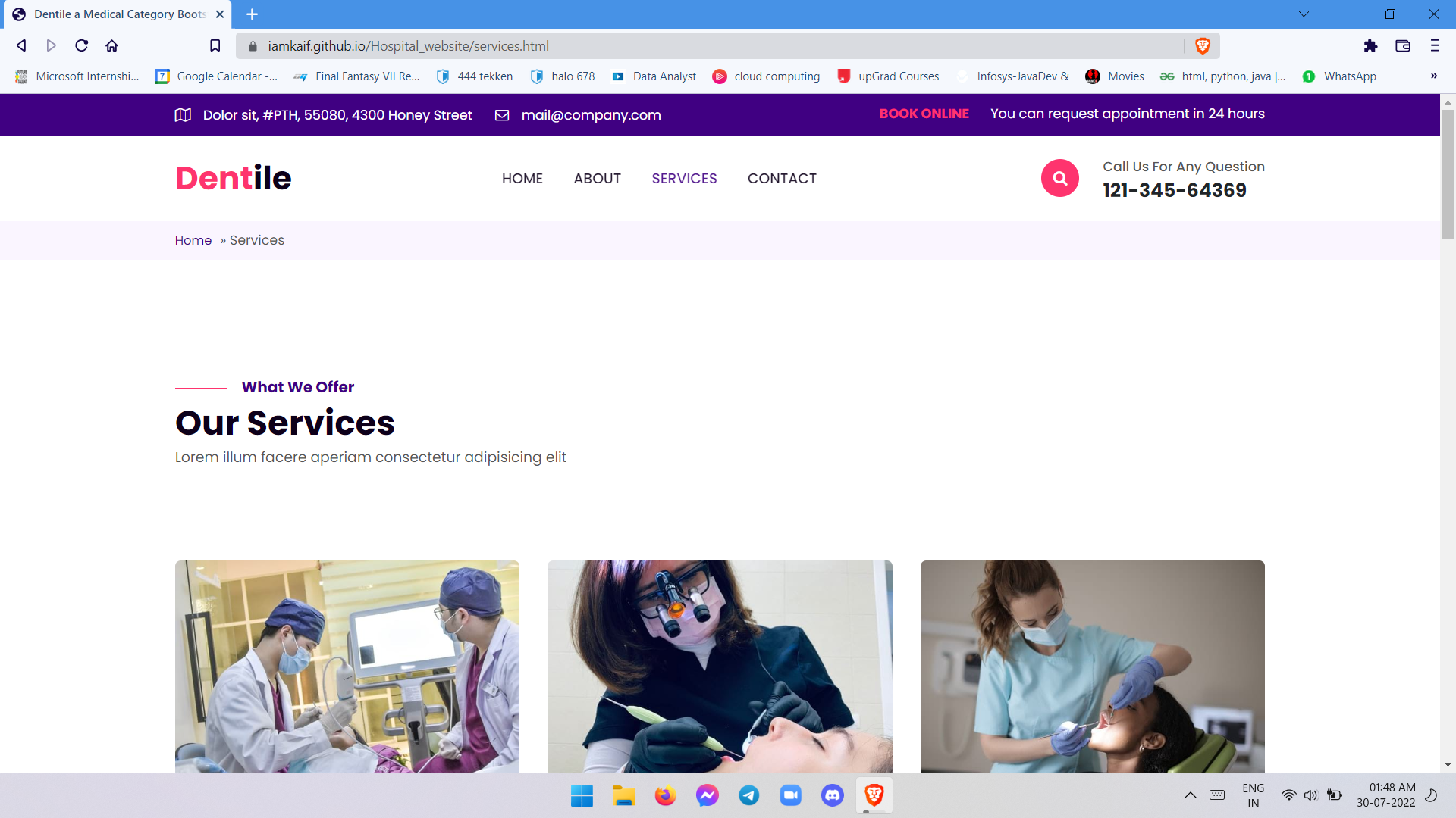 GitHub - IamKAIF/Hospital_website: link : https://iamkaif.github.io/Hospital_website/
