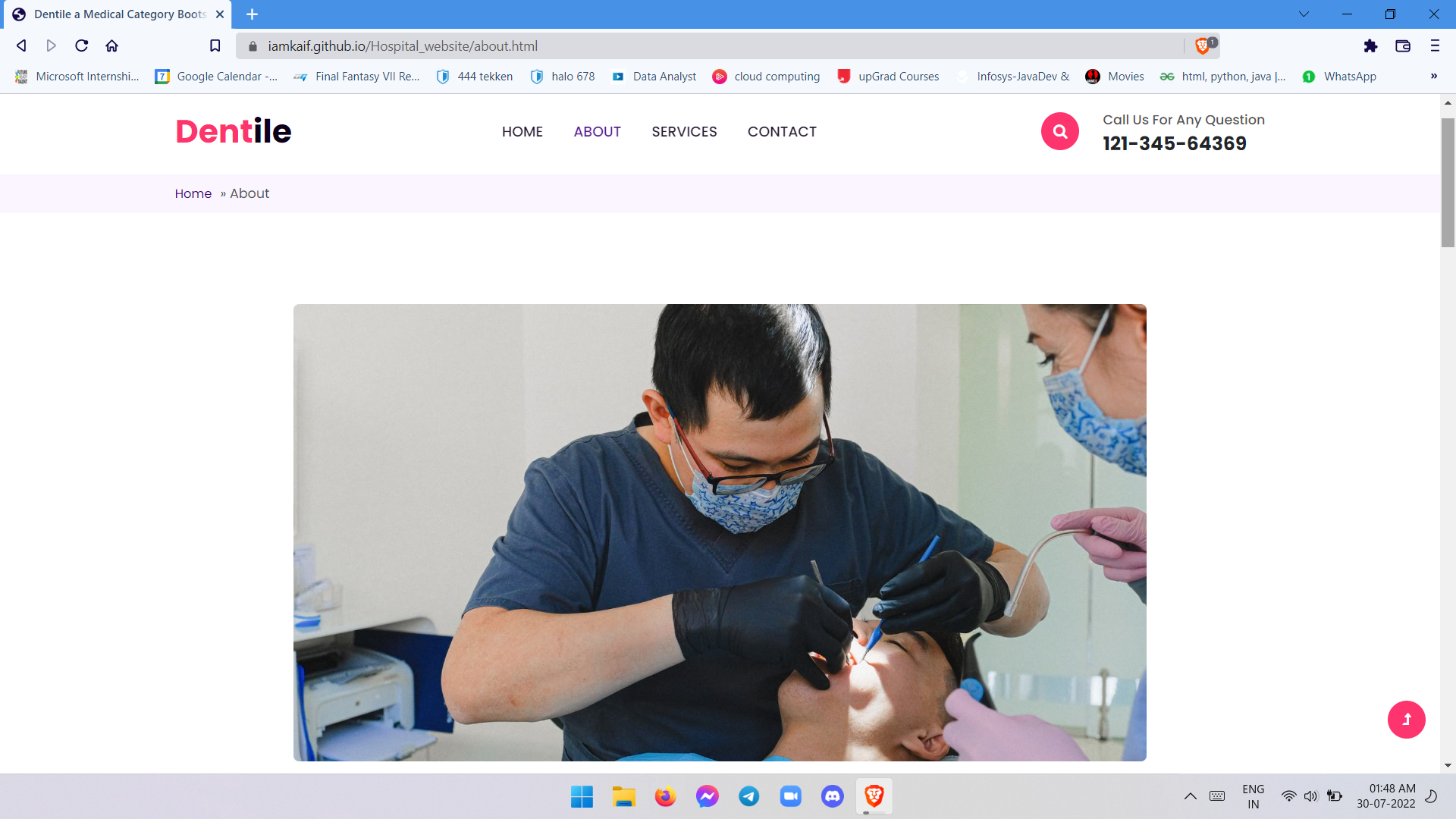 GitHub - IamKAIF/Hospital_website: link : https://iamkaif.github.io/Hospital_website/