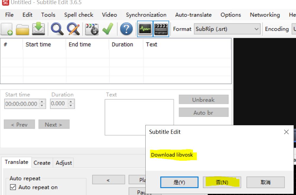 Video / audio to text... problem · Issue #5918 · SubtitleEdit/subtitleedit · GitHub