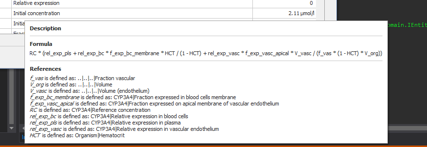 Add value of parmaeters in tooltip · Issue #1569 · Open-Systems-Pharmacology/PK-Sim · GitHub