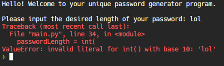 GitHub - DanielPosada330/PasswordGenerator: The purpose of this program ...