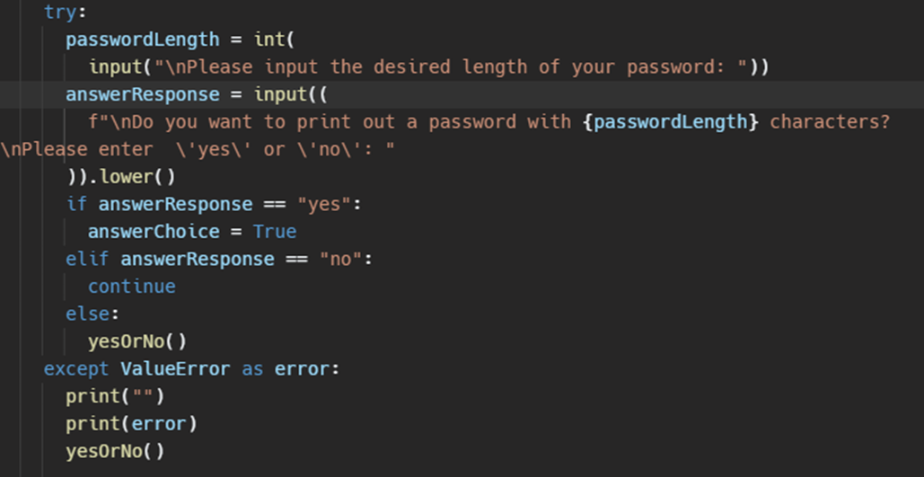 GitHub - DanielPosada330/PasswordGenerator: The purpose of this program is to allow a user to ...