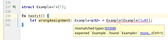 Wrong HTML escaping in E0308 tooltips causes problems around · Issue ...