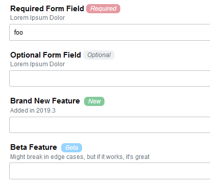 Label Badges: New, Beta, and make required less prominent · Issue #368 · StackExchange/Stacks ...
