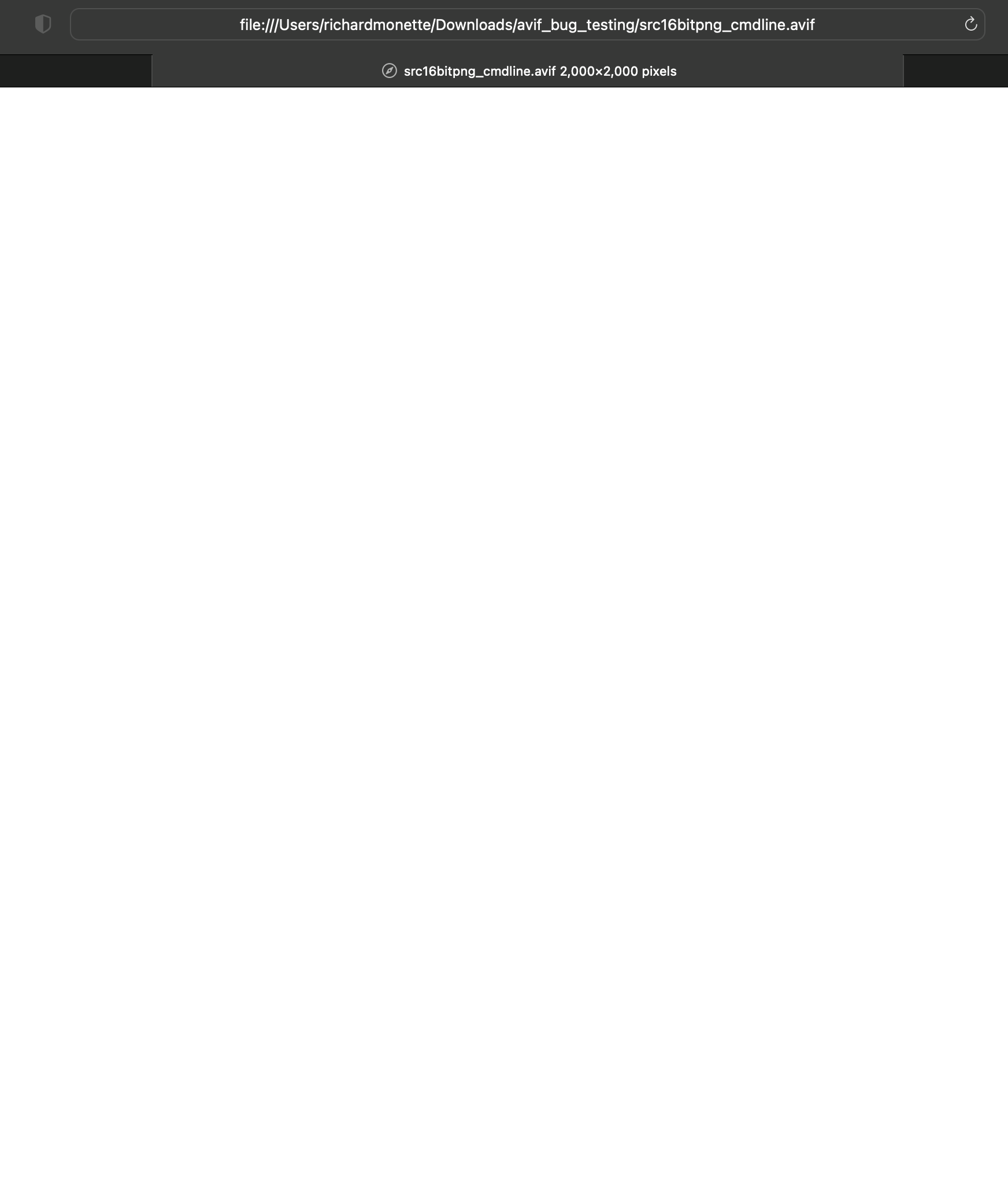 Trouble Viewing 12bit Avif Created From 16bit Png In Safari 16 Osx · Issue 3323 · Libvips