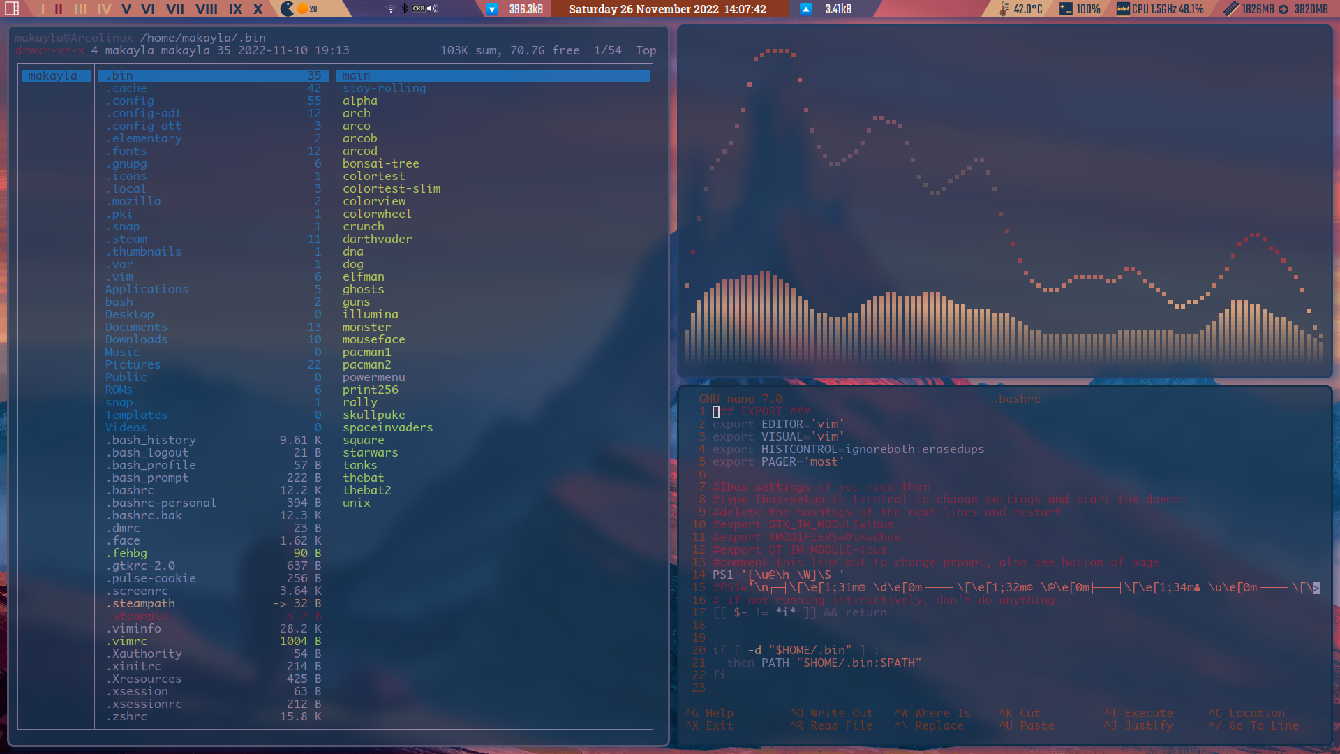 GitHub - Cozy-Makayla/Qtile-mountains: Custom Qtile config, you will need nitrogen/any other ...