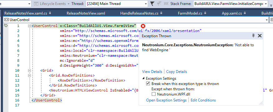 Not able to find WebEngine exception · Issue #113 · NeutroniumCore/Neutronium · GitHub