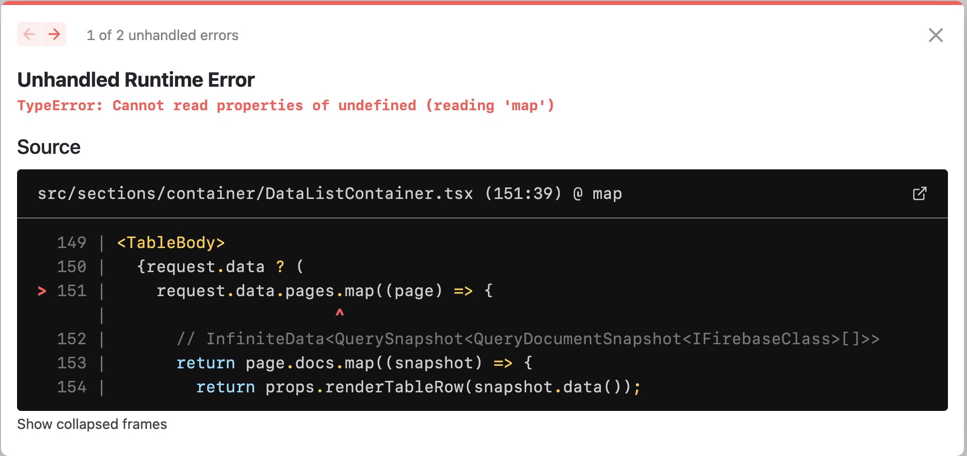 useFirestoreInfiniteQuery() - data.page is null or undefined when refreshing page · Issue #87 ...
