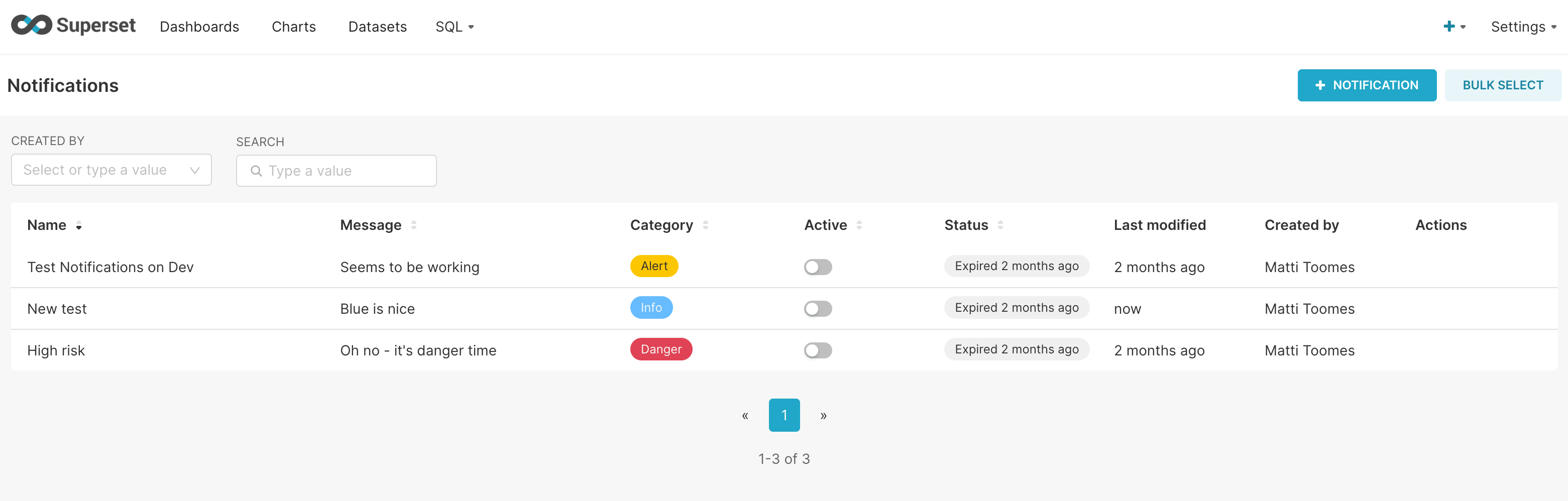 [SIP-96] Proposal for adding a notification feature · Issue #24271 · apache/superset · GitHub