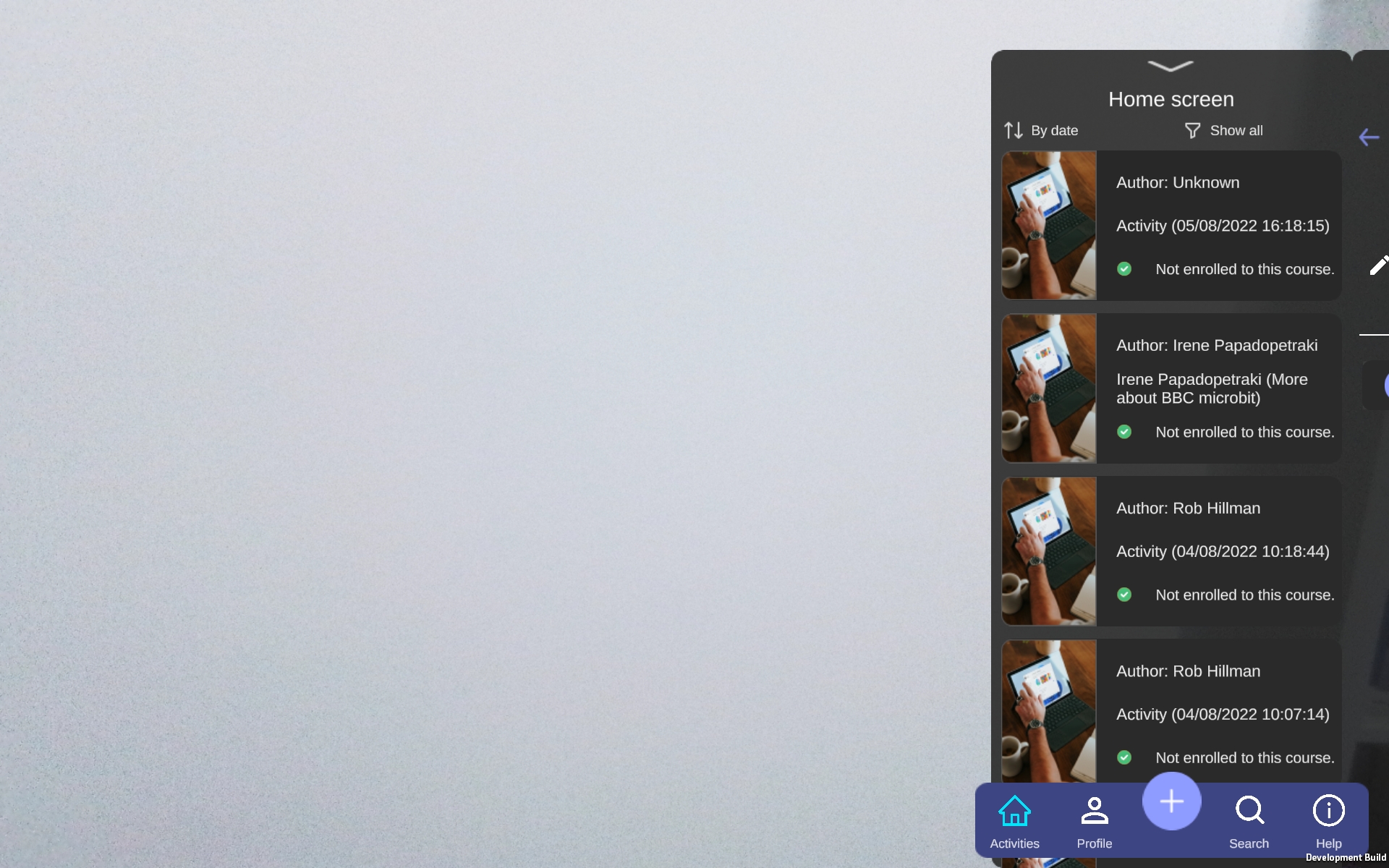 Better usage of UI space in the Tablet screen · Issue #1017 · WEKIT-ECS/MIRAGE-XR · GitHub