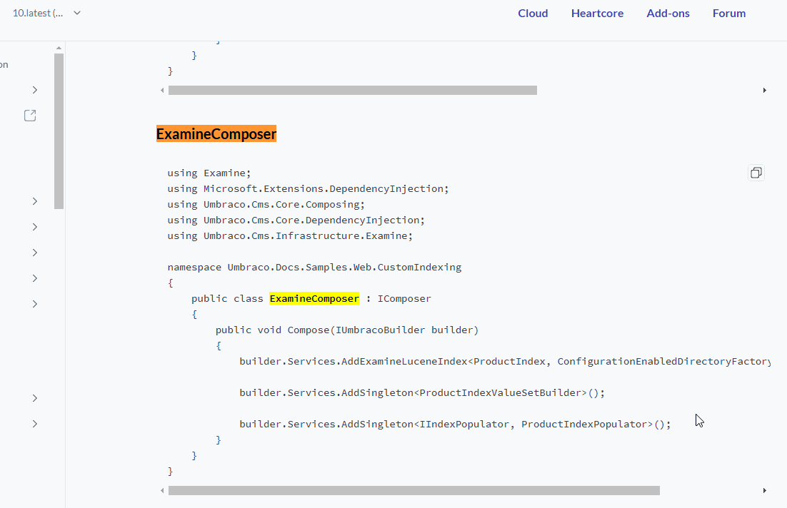 Missing service in custom index builder · Issue #5067 · umbraco/UmbracoDocs · GitHub