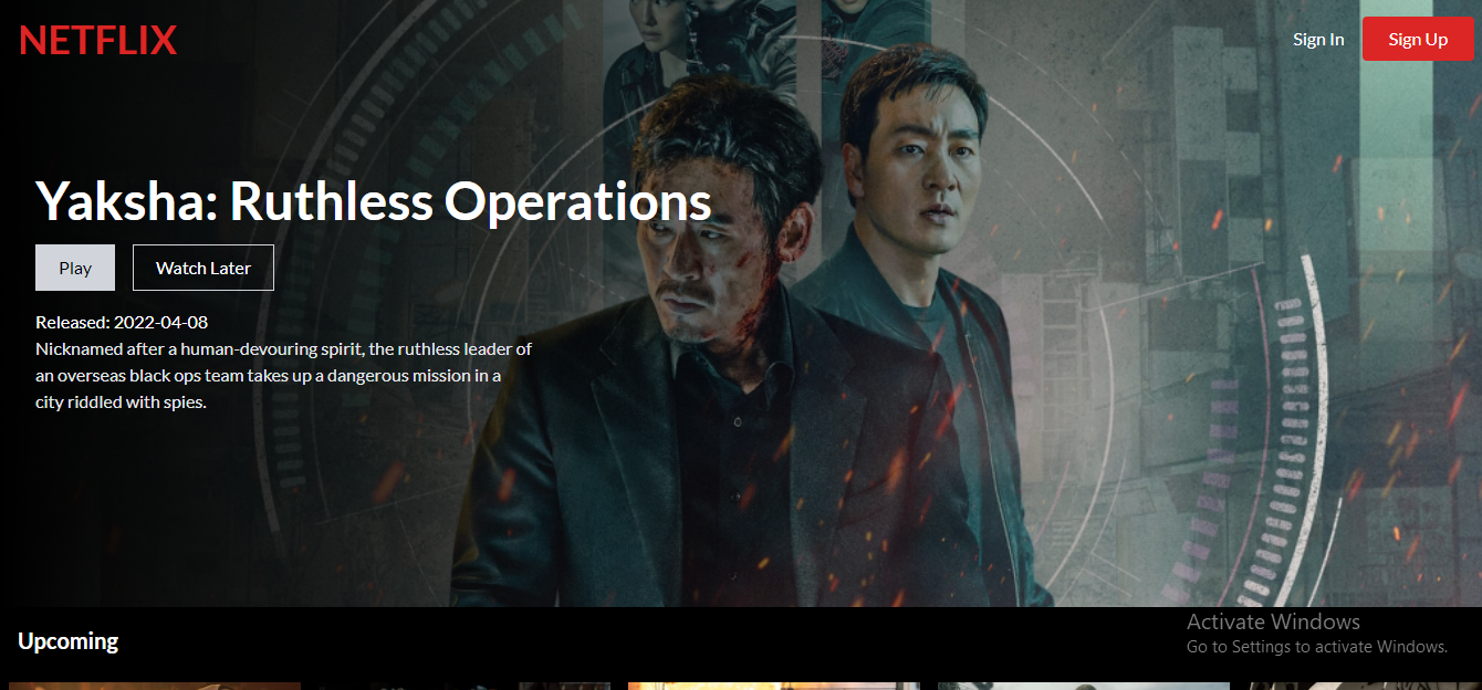 GitHub - rpkchj/Netflix-Clone: A React App which is a clone of Netflix. This is a front-end only ...