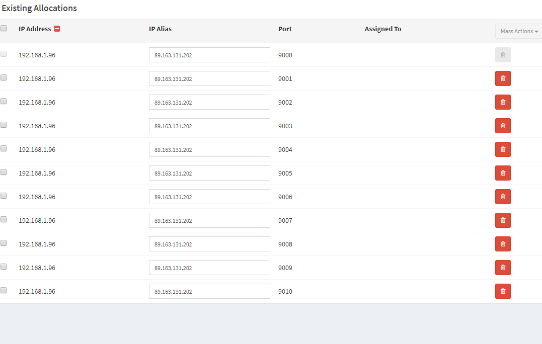 Port Allocation not being reset in DB · Issue #1719 · pterodactyl/panel · GitHub
