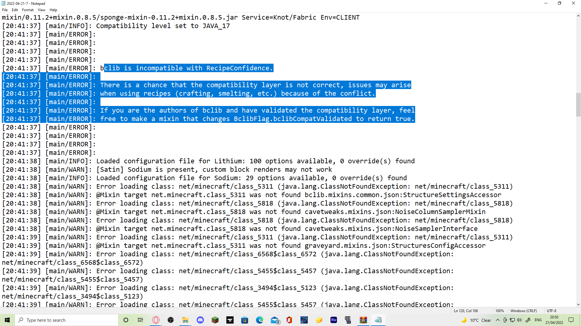 BCLIb incompatible with Paradise Lost mod · Issue #134 · paulevsGitch ...
