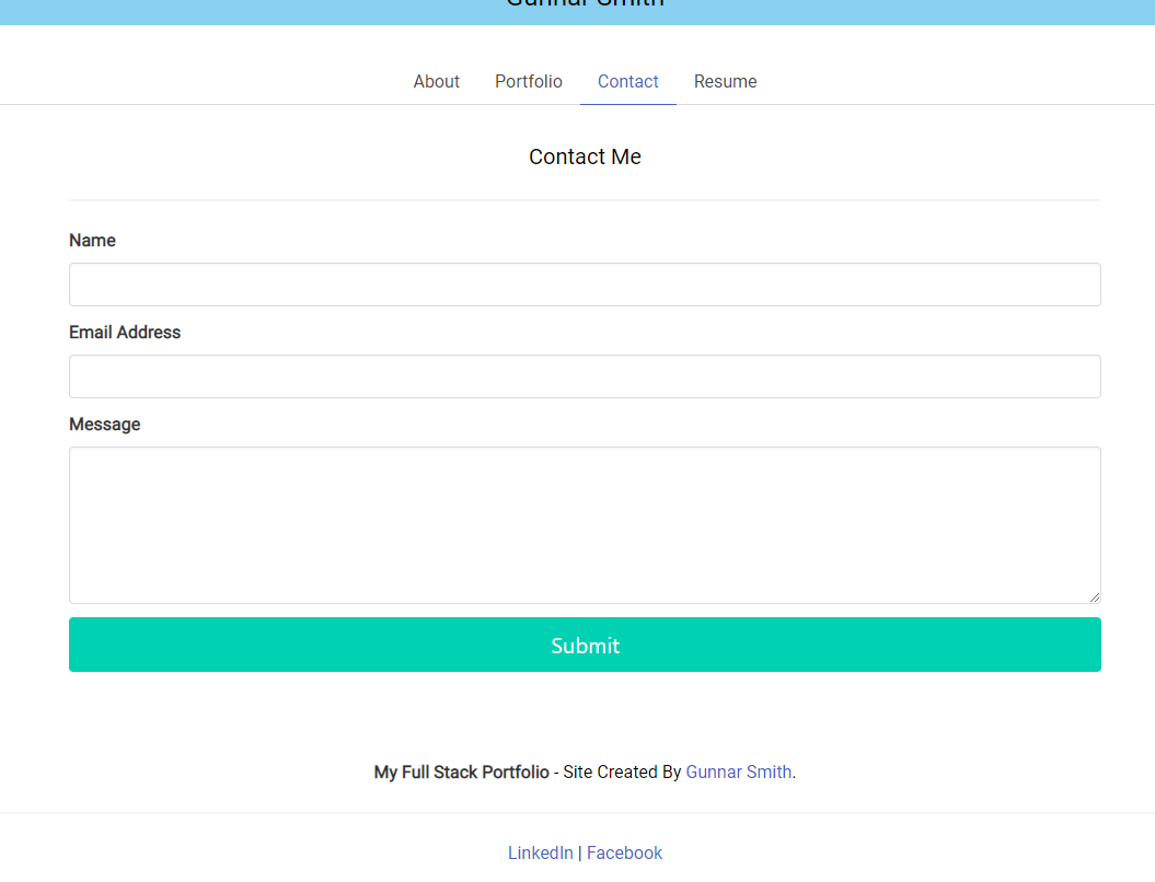 GitHub - GunnarSmith2/React-Portfolio