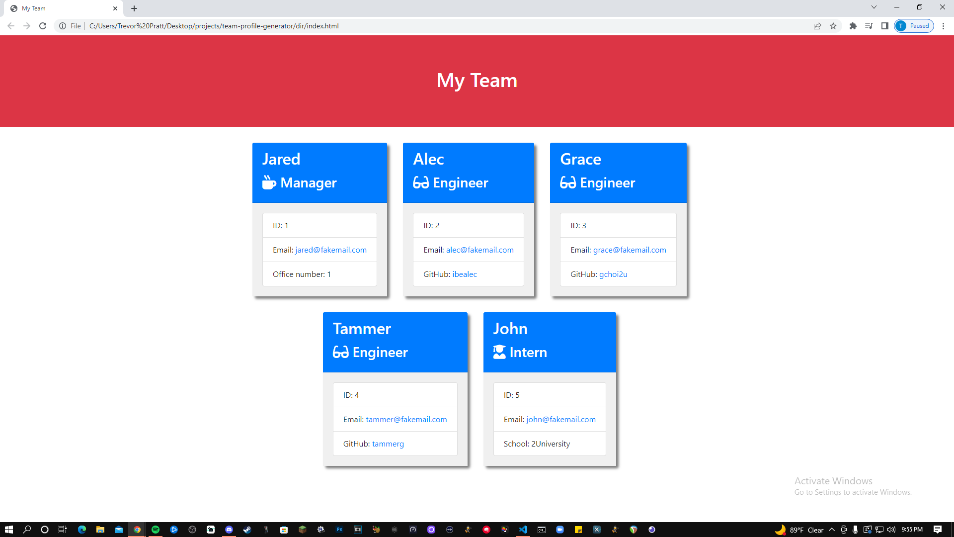 GitHub - tpratt57/team-profile-generator
