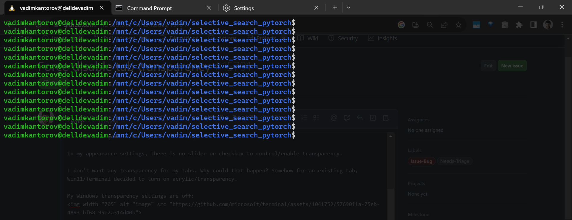 Force disable tab transparency (a tab suddenly became transparent) · Issue #15791 · microsoft ...