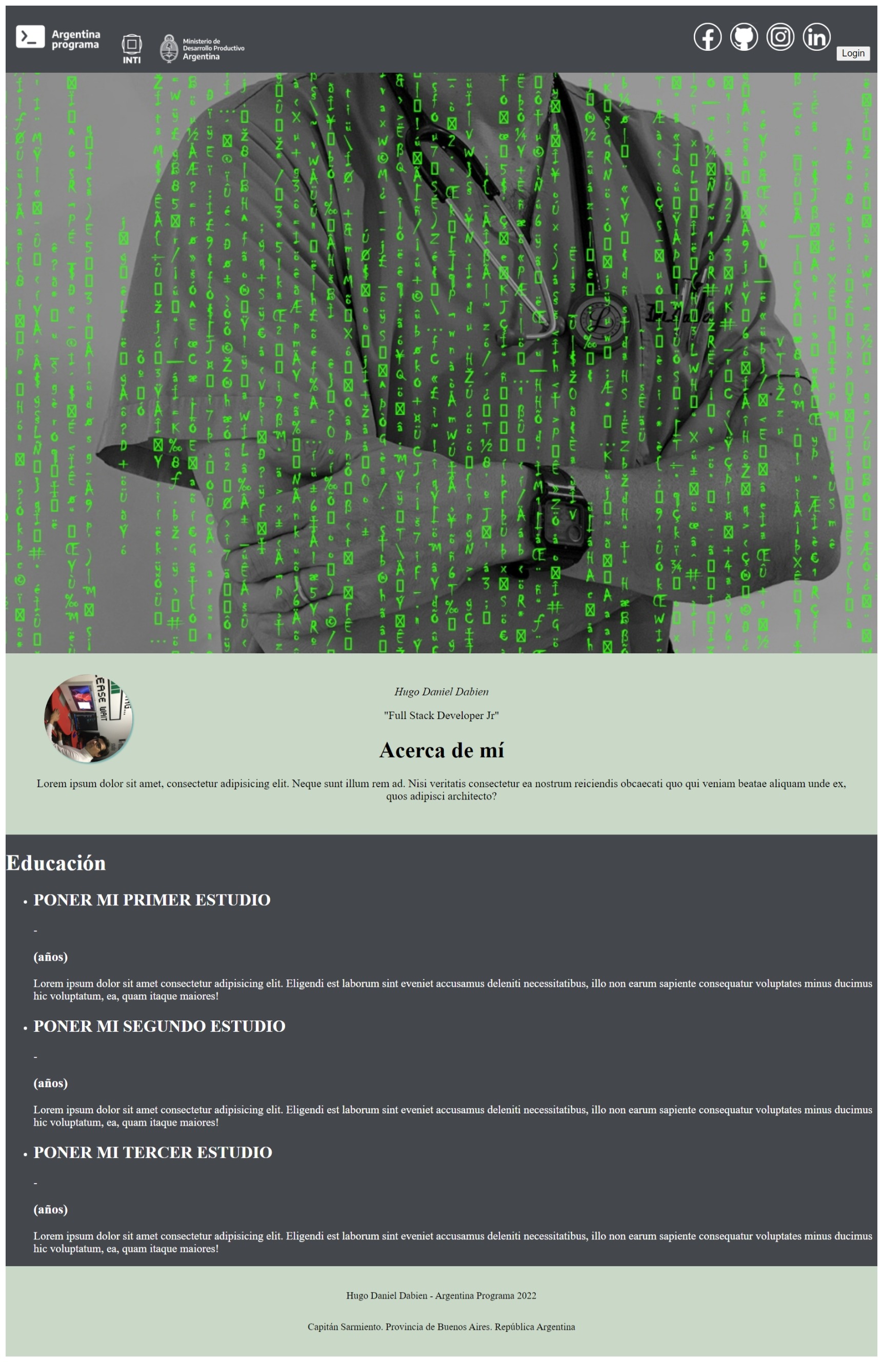 GitHub - ddabien/MaquetadoBootstrap: Maqueta del proyecto portfolio