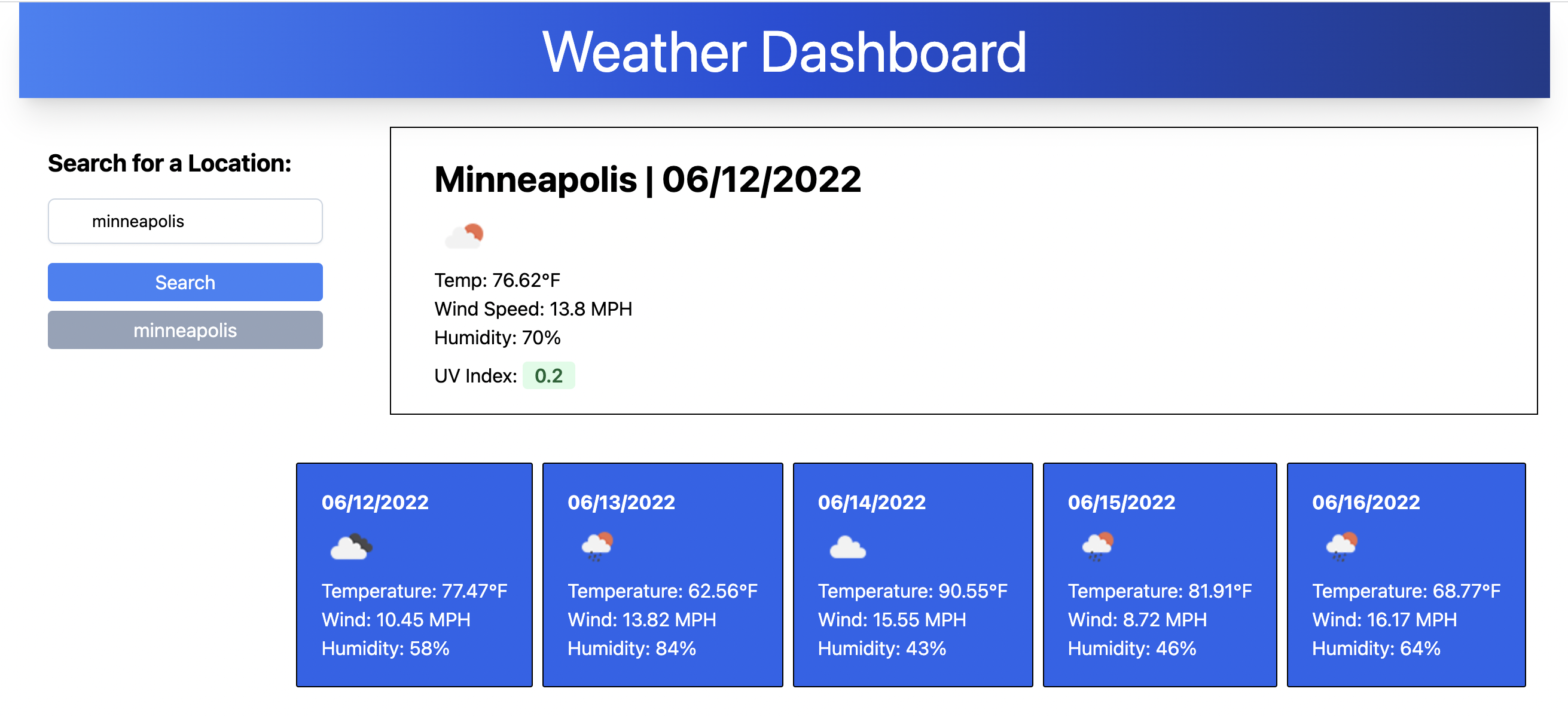 GitHub - shanedinh/weather-dashboard