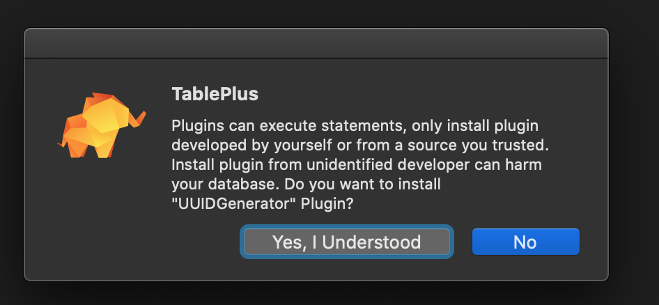 Feature: Add generation of UUID strings. · Issue #1499 · TablePlus/TablePlus · GitHub