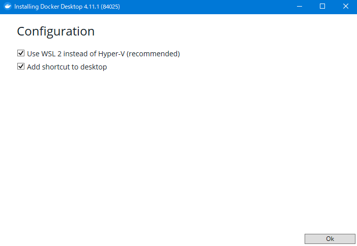 The "Install required Windows components for WSL 2" does not appear during installation. · Issue ...