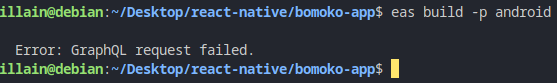 `eas build`: Build request failed - CombinedError: [GraphQL] Entity not authorized ...