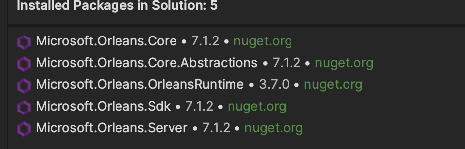 Reference to type 'HostBuilderContext' claims it is defined in 'Orleans.Core', but it could not ...