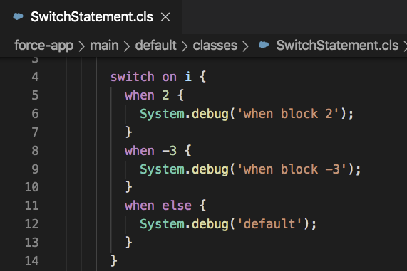 apex "switch" command is not recognized in syntax highlight · Issue ...