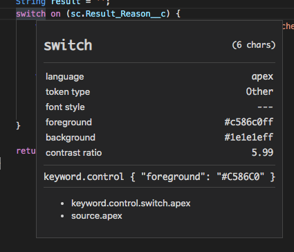 Syntax highlight doesn't understand Apex Switch statements · Issue #967 · forcedotcom ...