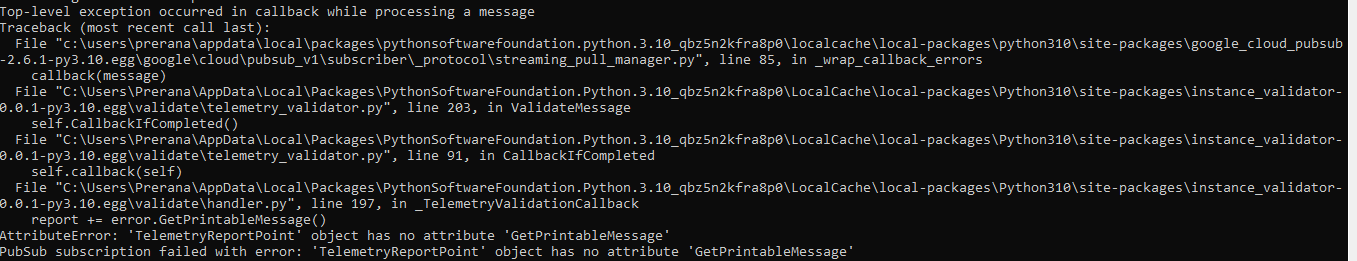 [Telemetry Validation Run on Windows] · Issue #789 · google/digitalbuildings · GitHub