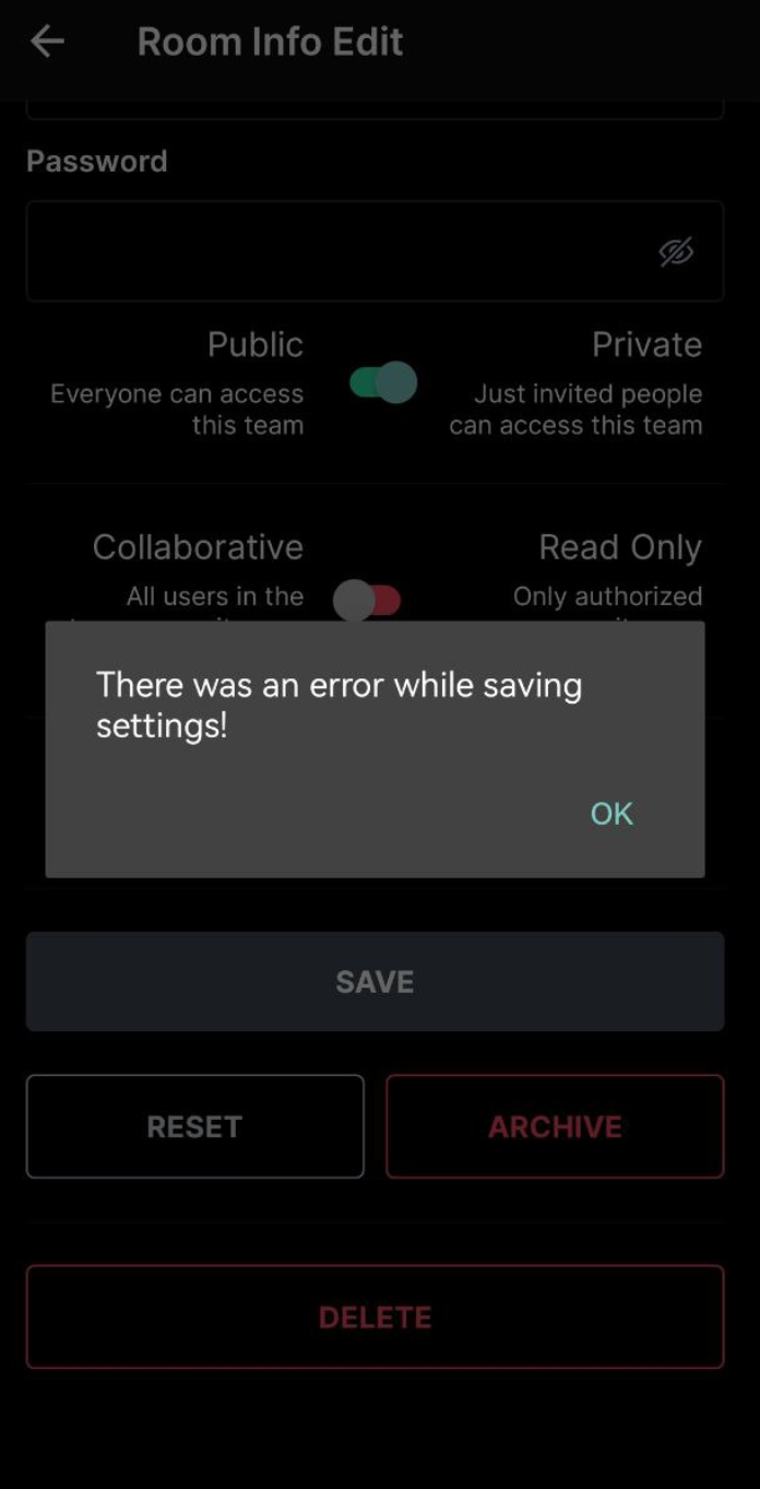 Error editing team description · Issue #4929 · RocketChat/Rocket.Chat.ReactNative · GitHub