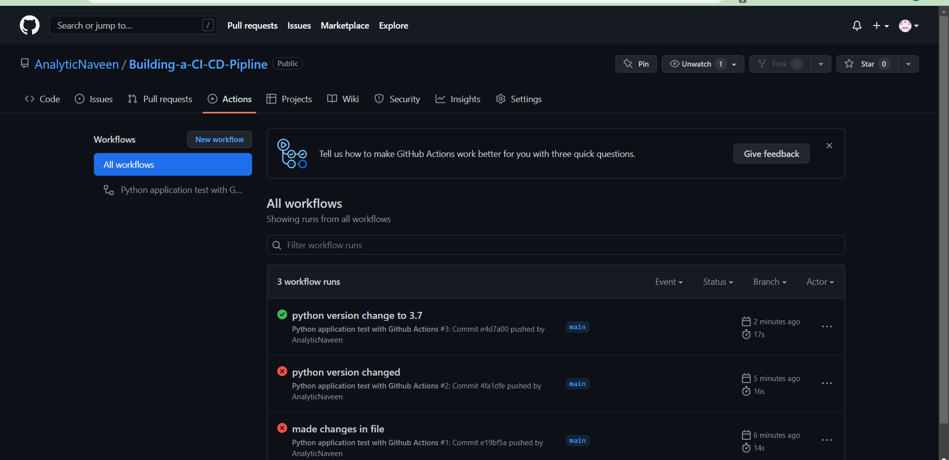 Github Analyticnaveenbuilding A Ci Cd Pipline 7835