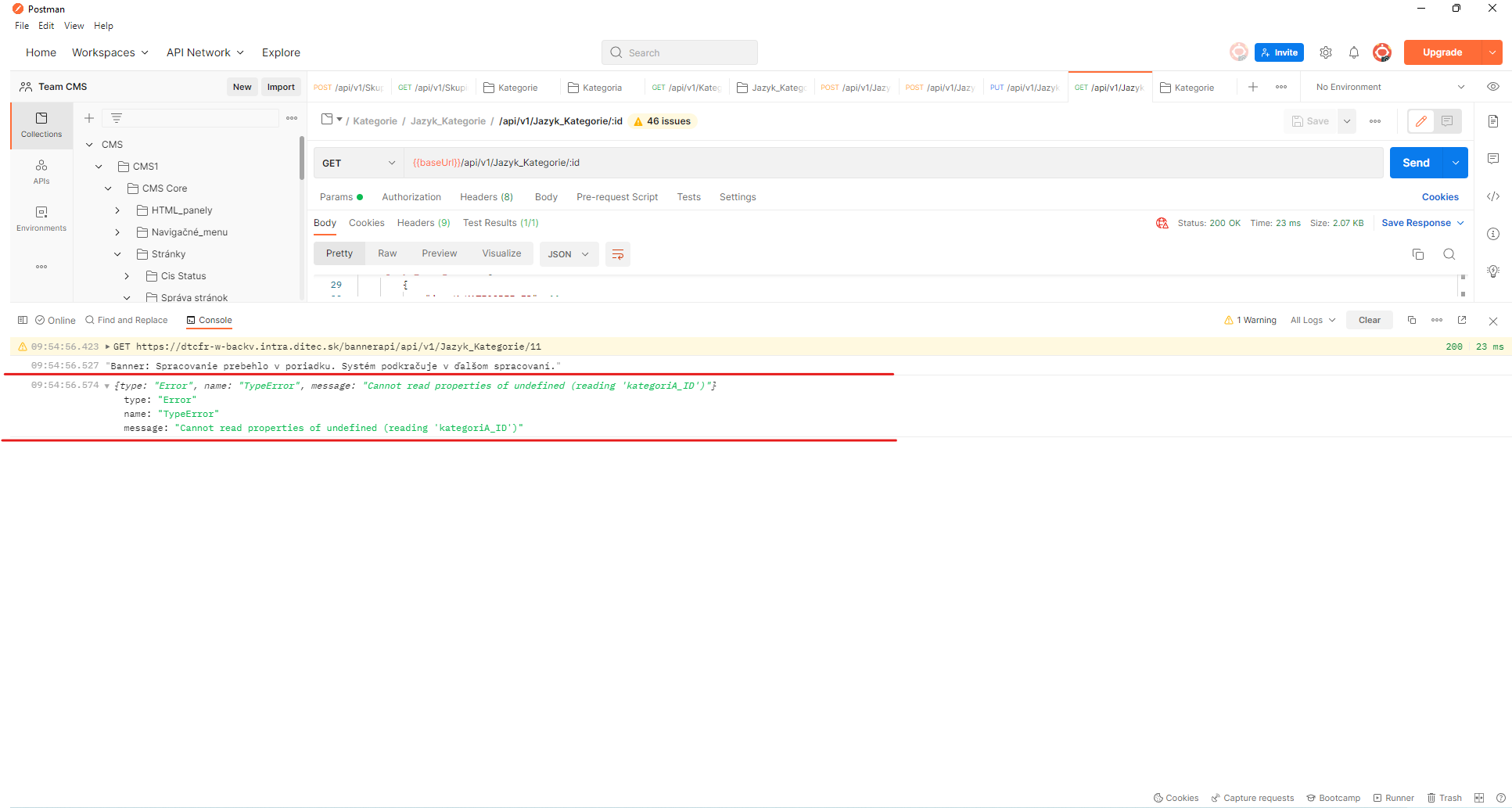 Collection variables are not being rewriten with new values · Issue ...