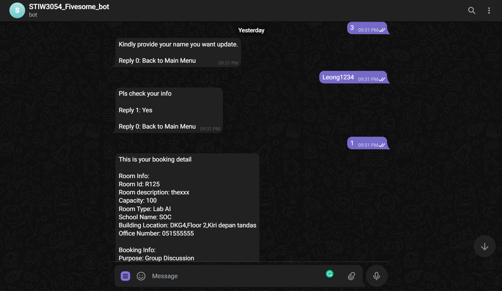 GitHub - HngZiLing/TelegramBot
