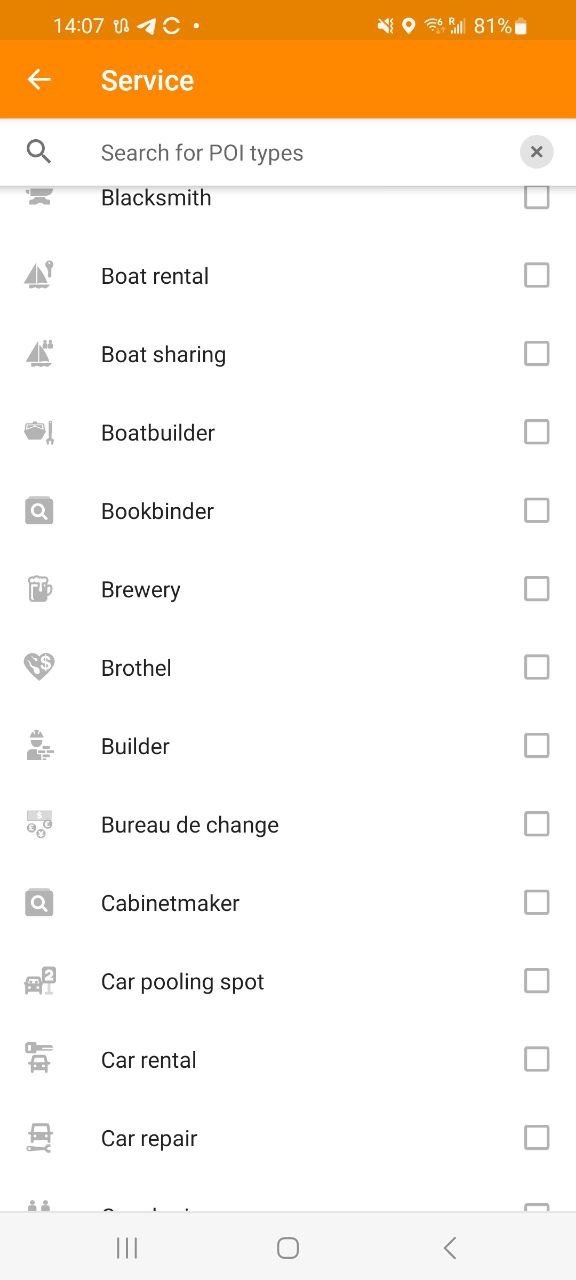 Allow to search and choose icon for favorite from Custom POI Search ...